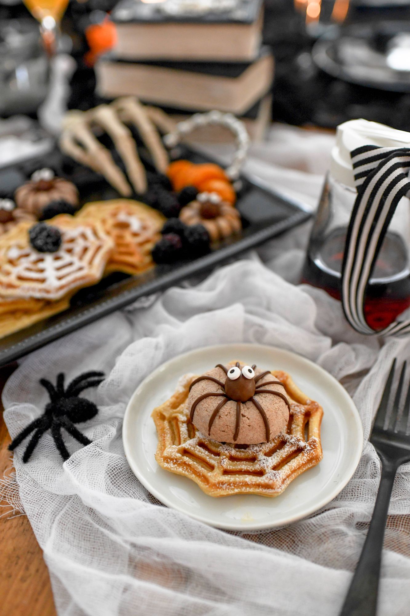 These spooky Halloween Spider Web Waffles are crawling into our hearts ...
