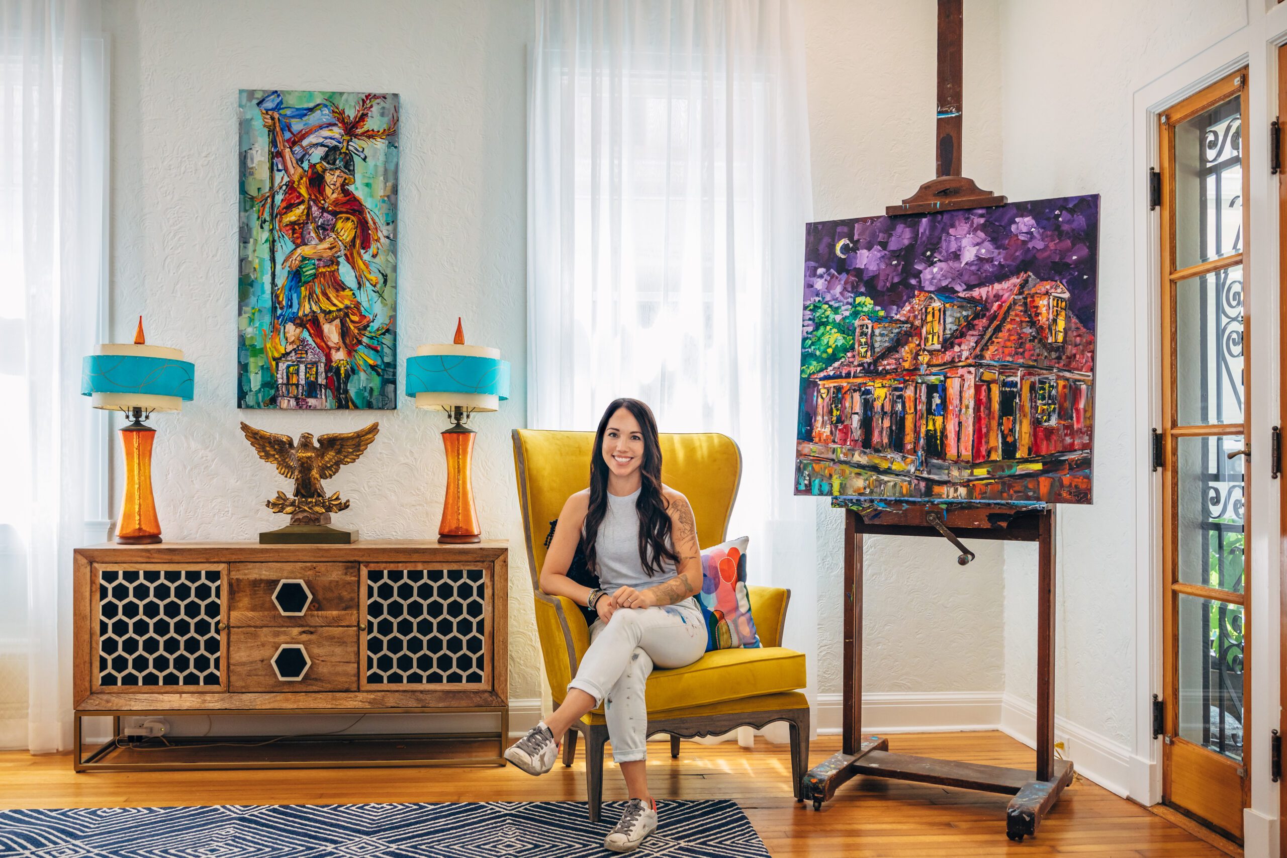 The vibrancy of Louisiana is at the heart of artist Becky Fos' colorful ...