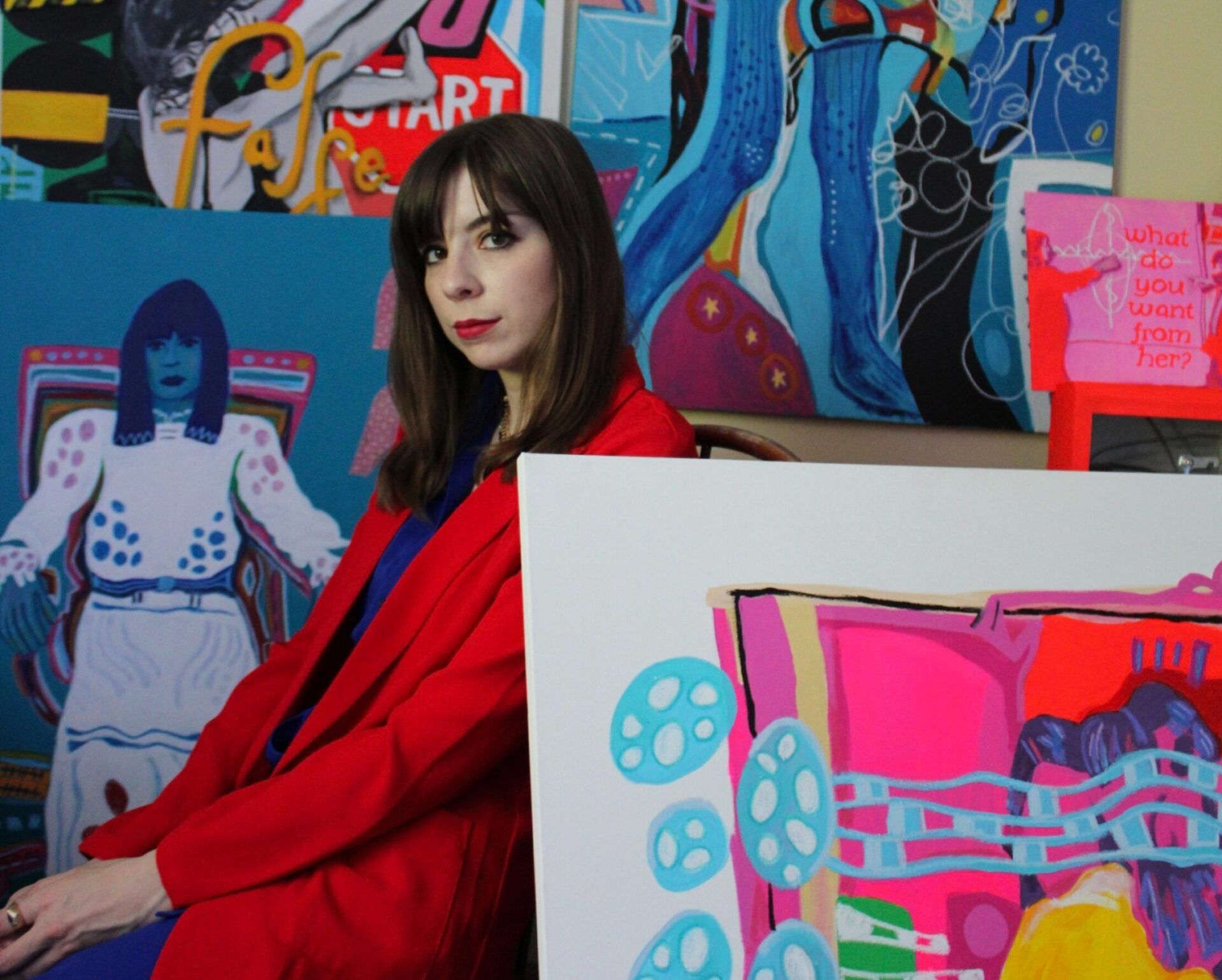 Sarah Amacker's vivid artwork provides insight into the psyche of women ...