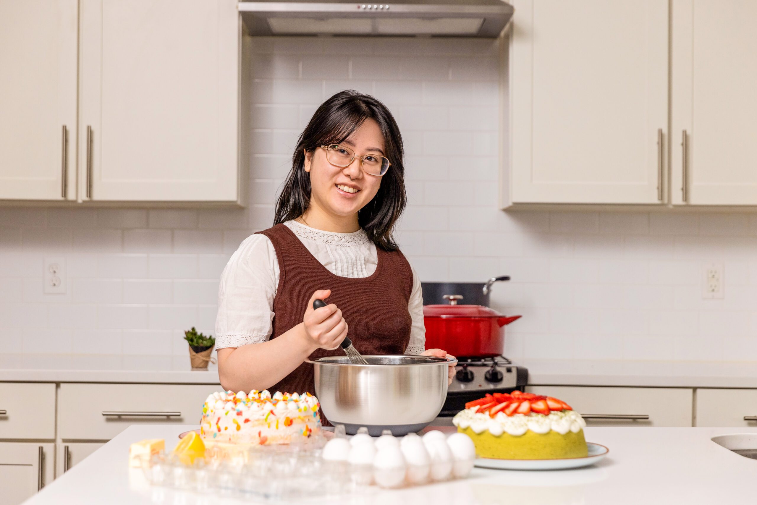 The eye-catching and surprisingly jiggly Japanese cheesecake creations of baker Michelle Huynh ...