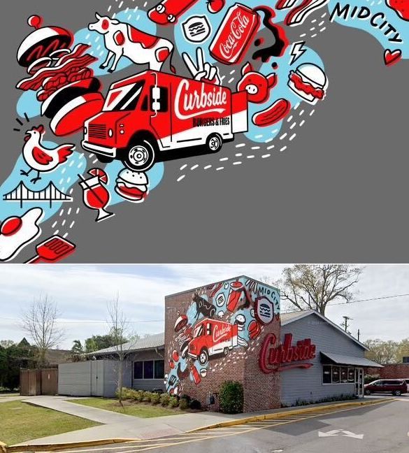 Curbside Burgers unveils patio improvements, launches new mural ...